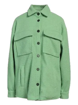 VICOLO Bouclé Shirt - Green