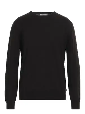KANGRA Wool, Silk And Cashmere Sweater Brown