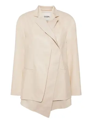 Goen.j Layered Single-breasted Blazer - Neutrals