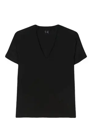 FAY V-neck Blouse - Black