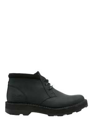 Clarks Corston Db Wp Leather Boots - Black