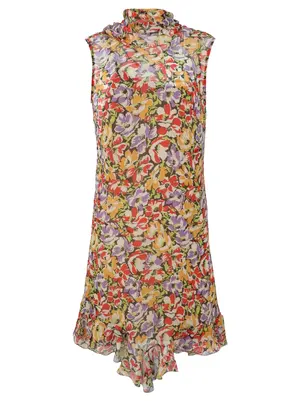 Stella McCartney Floral-print Ruffled Minidress - Pink