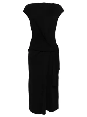 Goen.j Knot-detail Sleeveless Midi Dress - Black