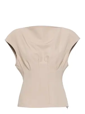 GOEN.J Goen.J Ruched-Detailing Sleeveless Top