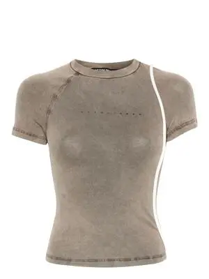 Ottolinger Logo-print Jersey T-shirt - Brown