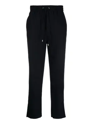 Etro Drawstring-waist Wool Trousers - Blue