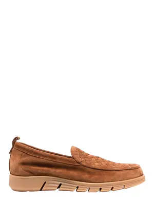 ETRO ETRO Interwoven-panel Leather Loafers