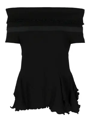 Goen.j Off-shoulder Top - Black