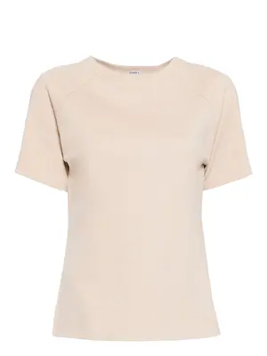 Goen.j Twist-detailing T-shirt - Neutrals
