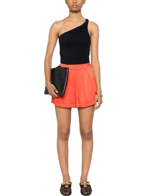 Simkhai Devan Pleated Shorts - Red