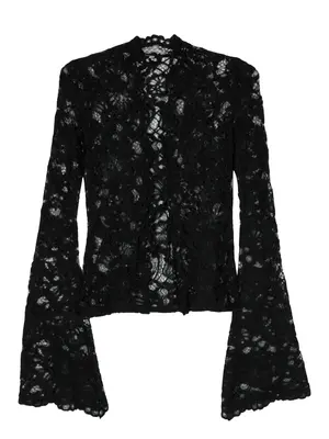 MANURI Sally Lace Blouse - Black