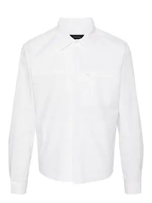 ENTIRE STUDIOS Classic-collar Cotton Shirt - White