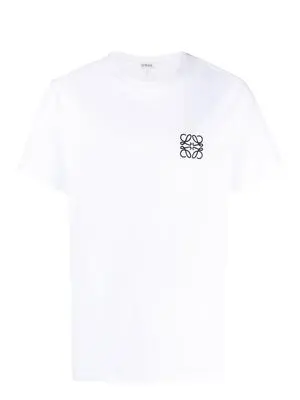 Loewe Cotton Embroidered-logo T-shirt - White