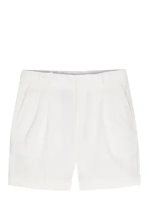 Brioni Seersucker Chino Shorts - White