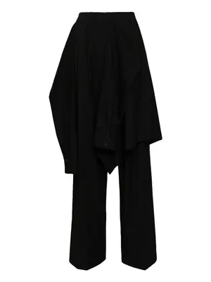 Goen.j Layered Tailored Trousers - Black