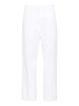 Valentino Garavani Compact Poplin Trousers - White