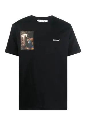 Off-White Caravaggio Lute Slim Short-sleeve Tee /white - Black