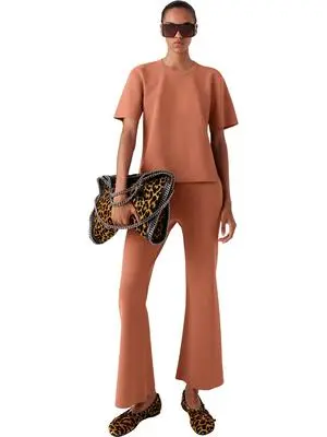 Stella McCartney Stella McCartney Mid-Rise Flared Pants Blush