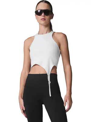 Alo Yoga Soft Ribbed Revelation Tank Top - White