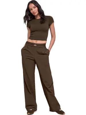 Alo Yoga Suit Up Trouser - Espresso