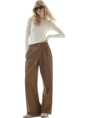 Alo Yoga Suit Up Long Trousers - Java Brown
