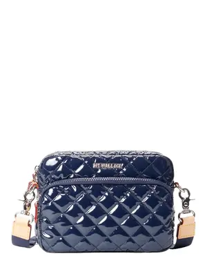 Mz Wallace MZ Wallace Small Metro Quilted Camera Bag Navy Lacquer