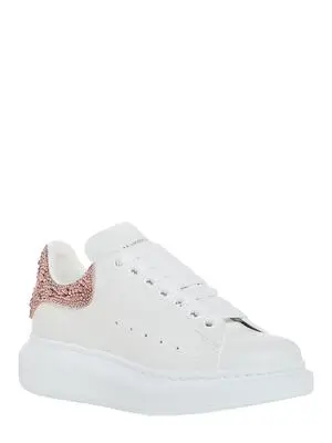 Alexander McQueen Embellished Oversized Sneakers - White Rose