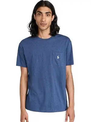 Polo Ralph Lauren Classic Fit Pocket Tee - Derby Blue Heather