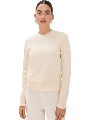 JIL SANDER Long Sleeve Sweater - Natural