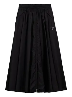 Prada Re-nylon Full Skirt - Black