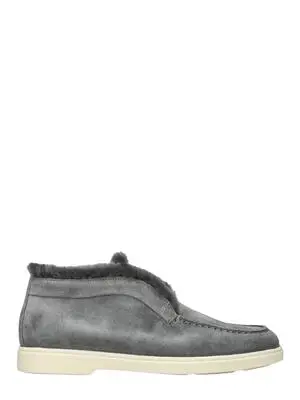 Santoni Suede Ankle Boots Grey