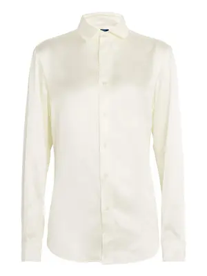 Polo Ralph Lauren Mulberry Silk Shirt - Ivory