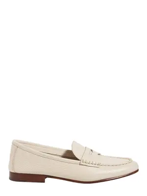 Polo Ralph Lauren Leather Penny Loafers Ivory