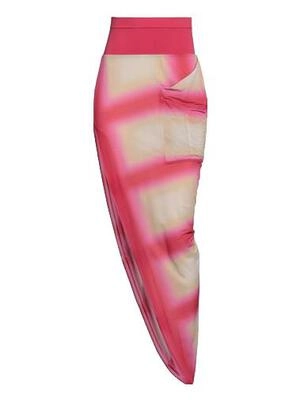 Rick Owens RICK OWENS Maxi Asymmetric Skirt Garnet