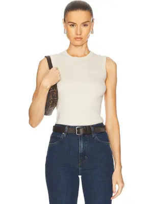 FLORE FLORE Esme Tank Top Chalk