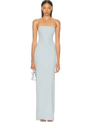 Eterne Tube Maxi Dress - Dusty Blue