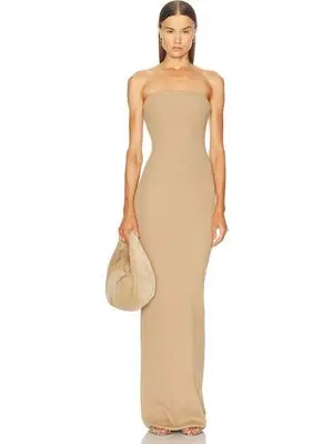 Eterne Tube Maxi Dress - Taupe