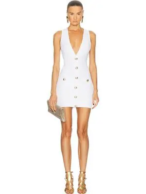 Retrofete Ellison Mini Dress - White & Gold