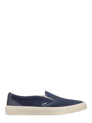 Dior Leather Slip-on Sneakers - Blue