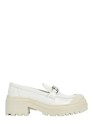Dior Leather Loafers - White