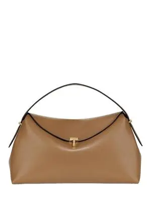 TOTEME Toteme T-Lock Top Handle Bag Camel