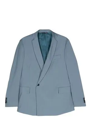 COSTUMEIN Single-breasted Virgin Wool Blazer - Blue