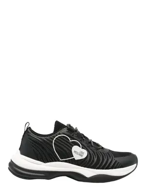Moschino Logo-print Sneakers - Black