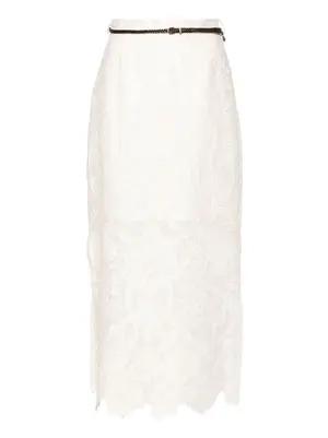 ZIMMERMANN ZIMMERMANN Ottie Embroidered Midi Skirt