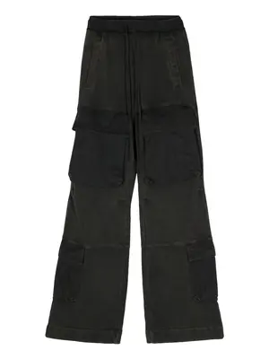 ENTIRE STUDIOS Utility Mid-rise Track Trousers - Black