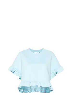 IOANA CIOLACU Ruffled Sweatshirt - Blue