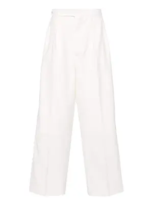 BODE Lace-trim Tapered Trousers - Neutrals