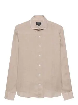 ORIAN Long-sleeve Linen Shirt - Neutrals