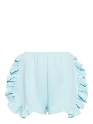 IOANA CIOLACU Ruffled Shorts - Blue