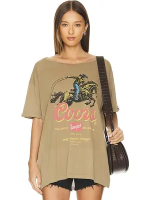 THE LAUNDRY ROOM Coors Roper Oversized Tee - Camel Gold